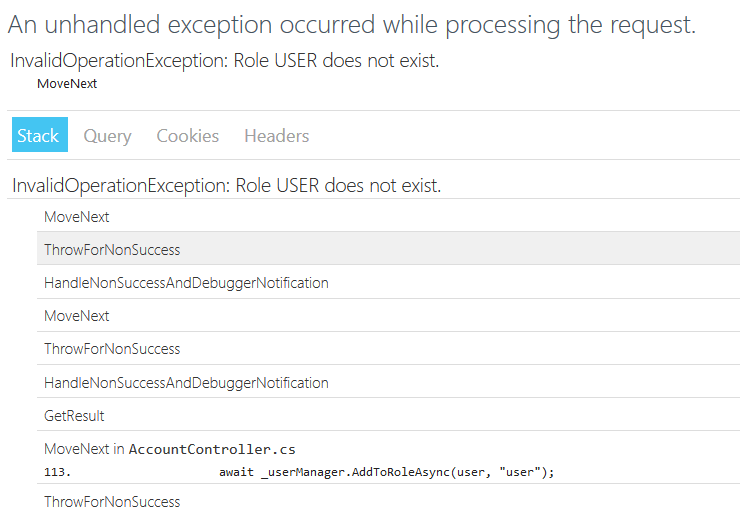 how to assign role to registered users in asp.net core mvc 6 - Stack Overflow